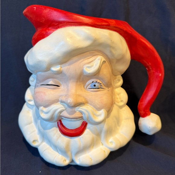 Accents | Vintage Jamar Mallory Winking Santa Claus Pitcher | Poshmark